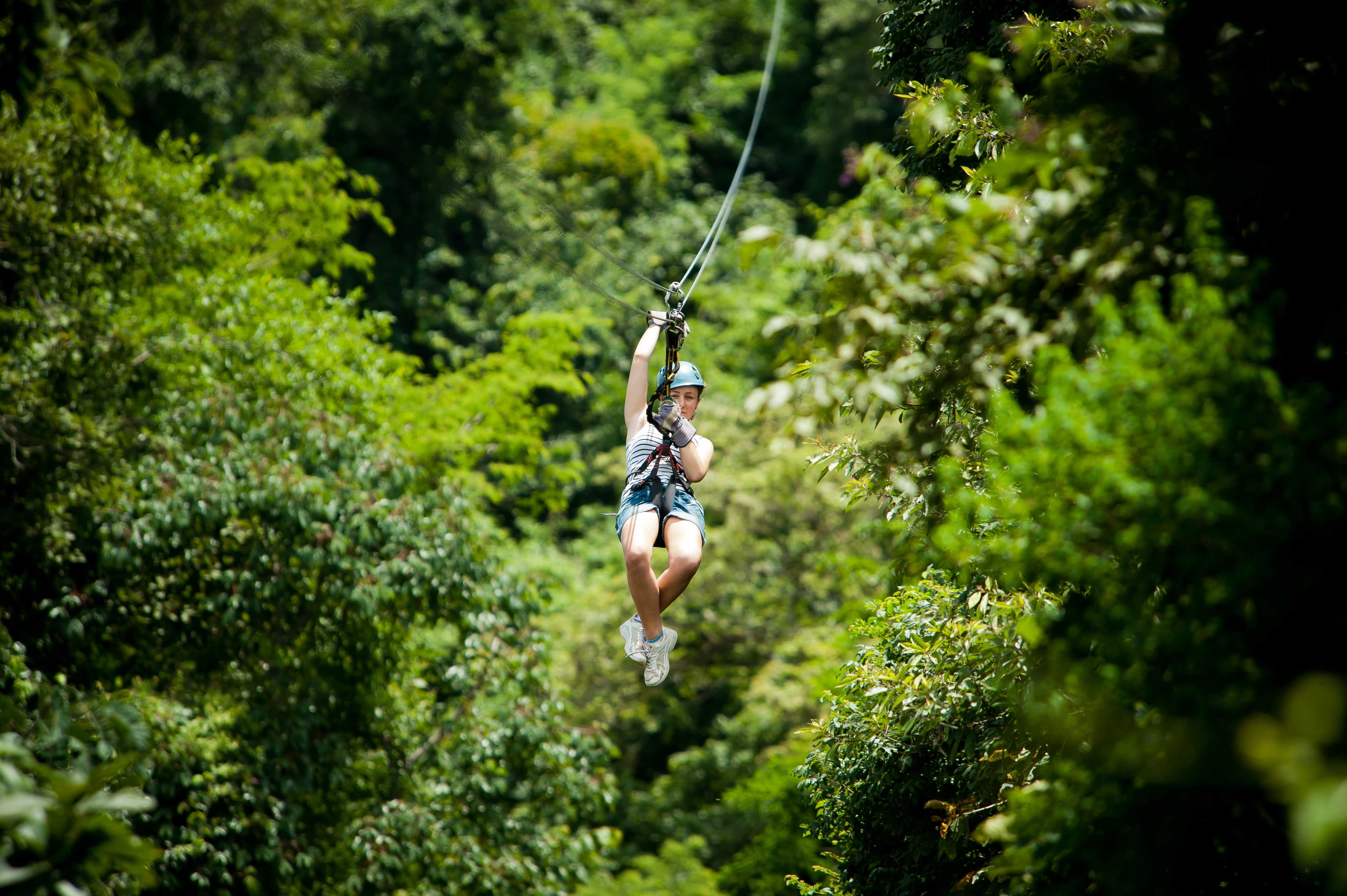 Private Day Trip from La Fortuna to Sky Adventures Park and Ecotermales ...
